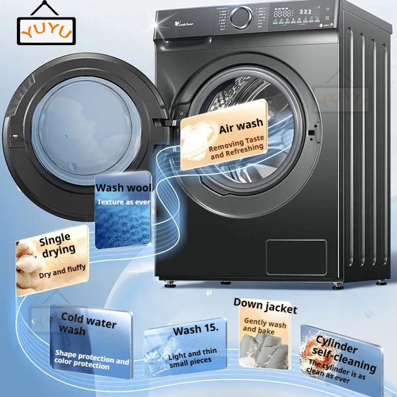 Fully Automatic Household Large Capacity 10 Kg Drum Washing Machine ...