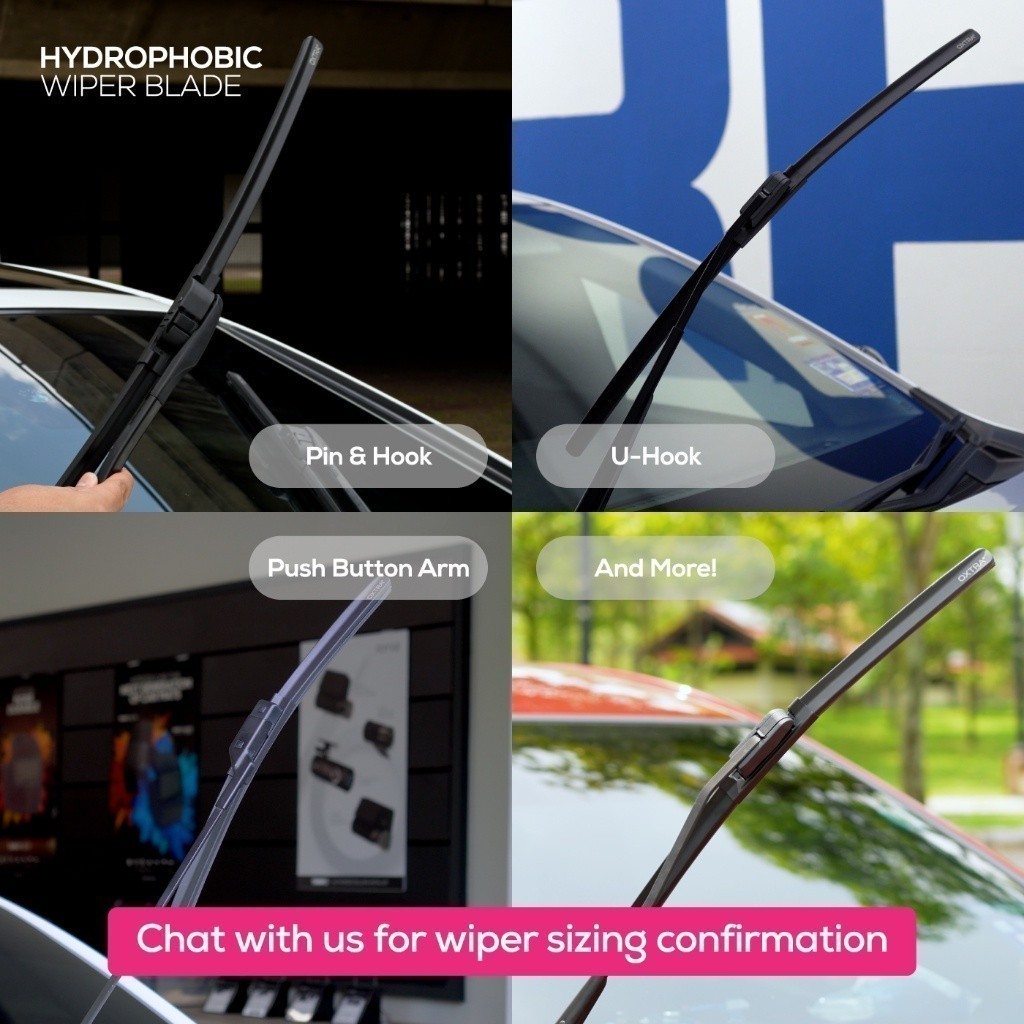 Trapo Hydrophobic Wiper Blades [FRONT WIPER] windshield windscreen ...