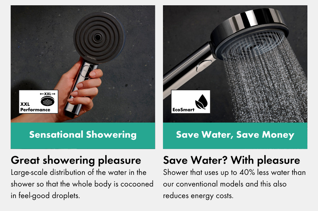 hansgrohe shower set Pulsify Select S - 3 spray types (PowderRain ...
