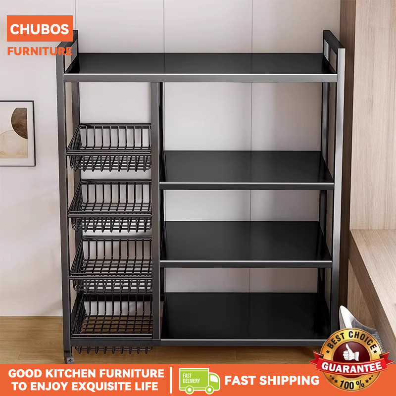Multi-layer Multifunctional Storage Rack Balcony Kitchen Miscellaneous ...