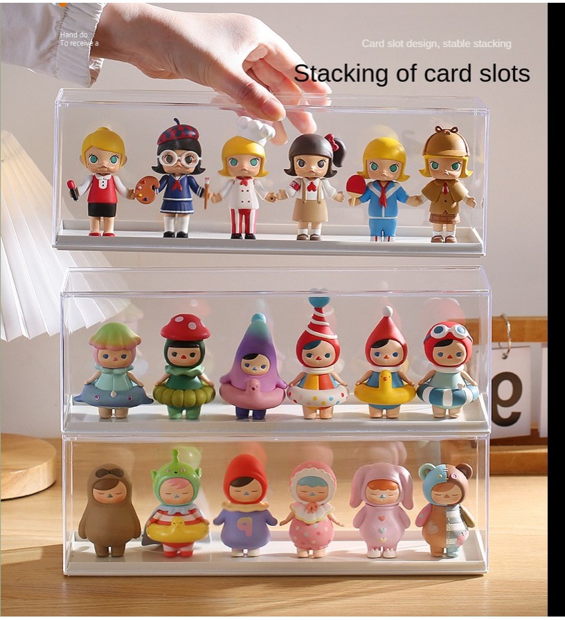[SG Ready Stock] Acrylic Popmart Display Box/ Stackable Figurine ...
