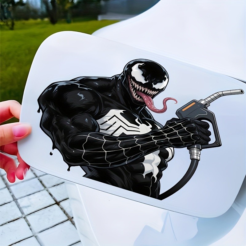 Marvel Venom Car Decal Fuel Tank Sticker with Oil Pump Design Self ...