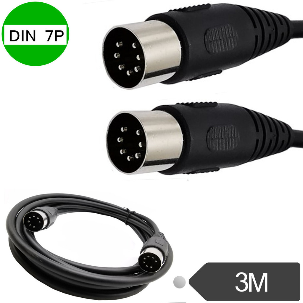DIN 7PIN Male Male Big DIN7PIN Male to Male Computer/Medical Equipment ...