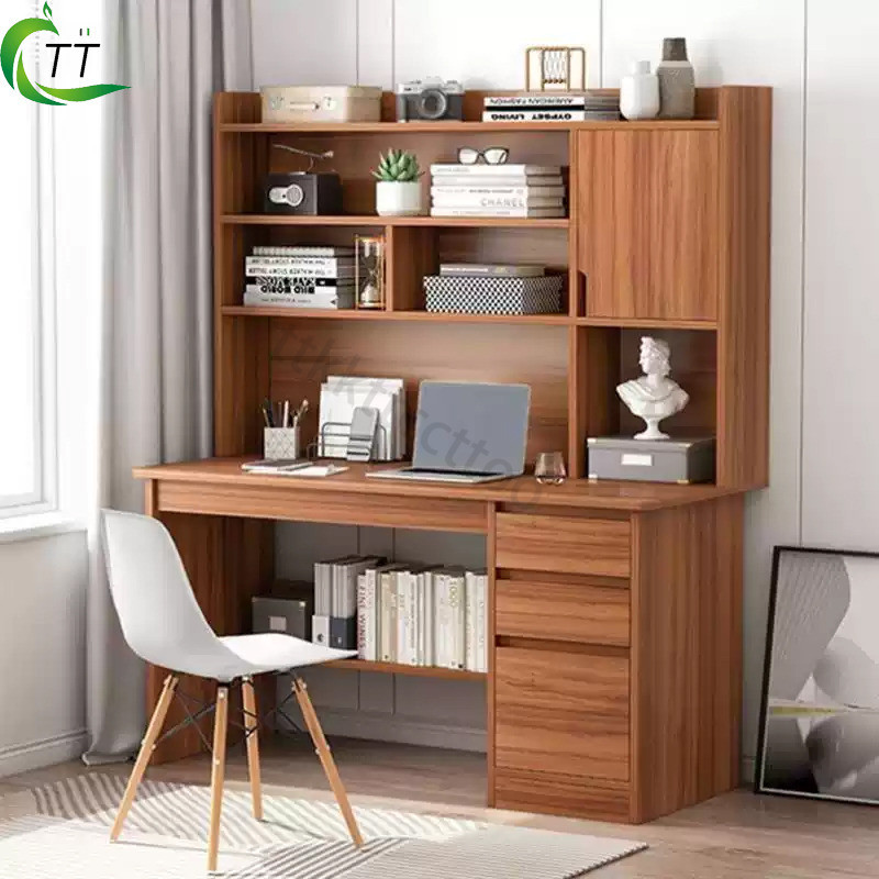 TTKK Desk Hutch Combination All-in-one Table And Chair Computer Desktop ...