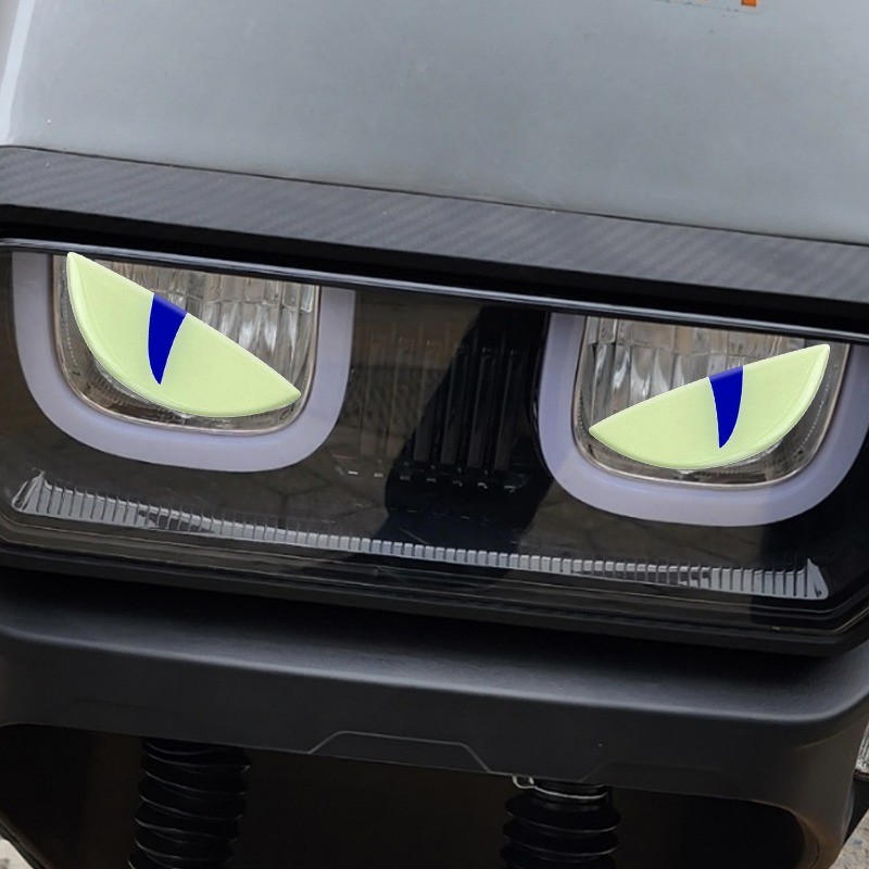[Wholesale] 2Pcs Car Luminous Devil Eye Stickers - Dazzle Luminous Cat ...