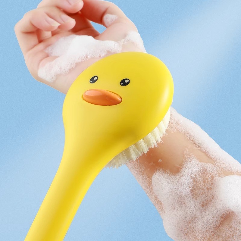 Soft Bath Back Scrubber Bath Nylon Brush with Handle Exfoliating Body ...