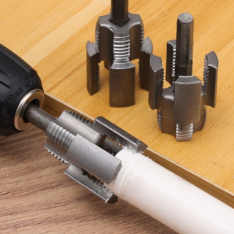 1/2Sets All-in-one Pipe Threading Tool - Inner Outer Hole Threads ...