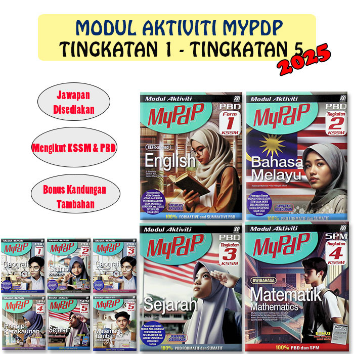 [BUNNY] 2025 SMK/ SMJK School Books : Sasbadi Activity Module MyPdP KSSM Form 1, 2, 3, 4, 5 ...