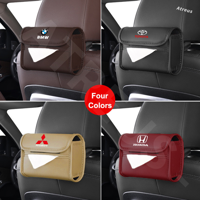 Renault Car Tissue Box Auto Sun Viso Leather Paper Towel Holder Storage ...