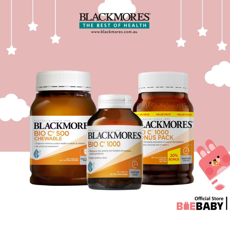 Blackmores Bio C 1000mg Vitamin C Cold Relief 150 Tabs | Bio C Chewable ...