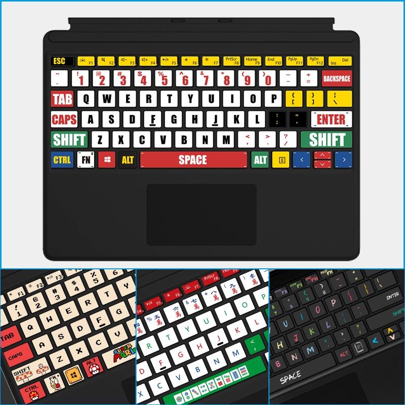 Microsoft Surface Book Laptop Go// Pro/////X Laptop Keyboard Sticker ...