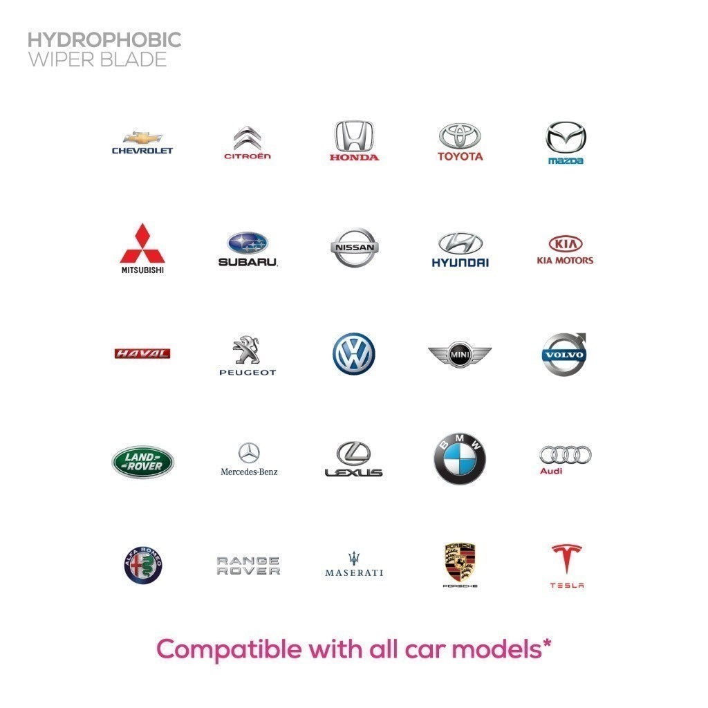 Trapo Hydrophobic Wiper Blades [FRONT WIPER] windshield windscreen ...
