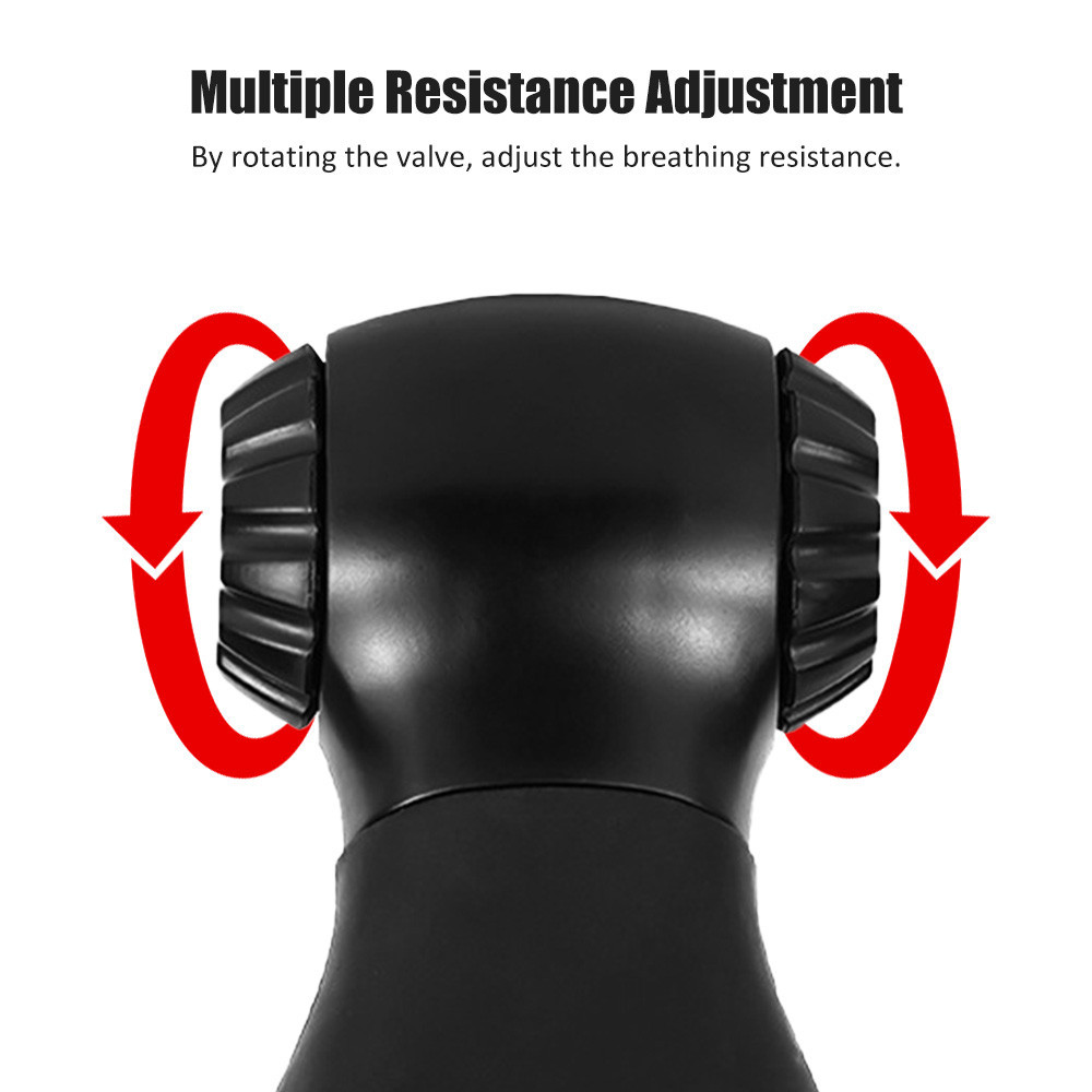 JBMBHC Adjustable Resistance Respiratory Trainer Lung Exercise Device ...