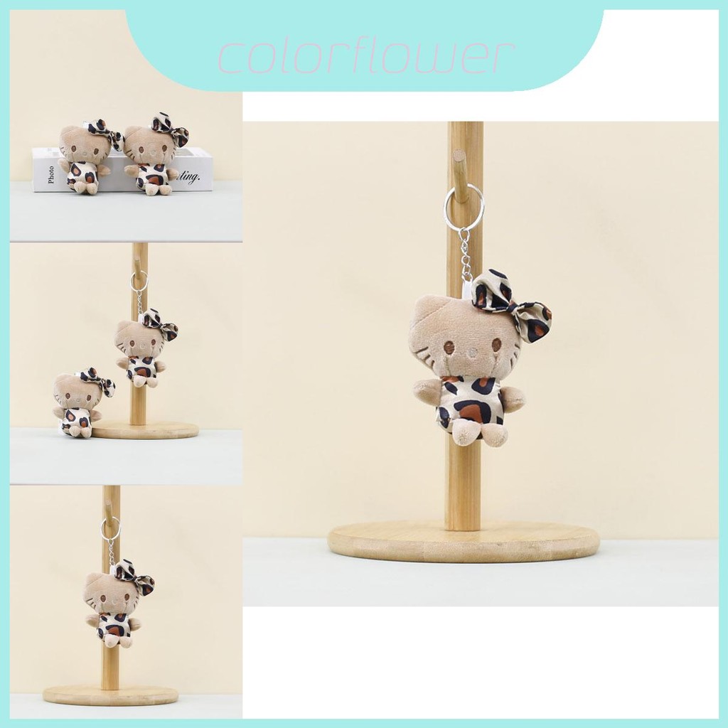 Cat Cute Kt Plush Doll Keychain Adorable Kitty Stuffed Animal Bag Charm ...