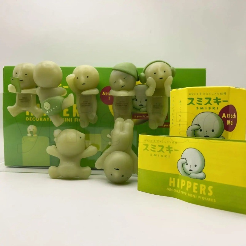 Smiski Worker Series Noctilucent Green Doll Blind Box Cute Surprise ...