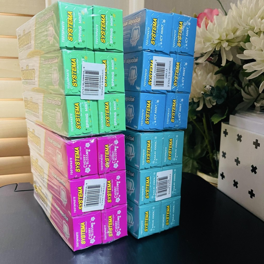 (Super Value Pack!! 6 Tubes) Systemma Ultra Care & Protect Toothpaste ...