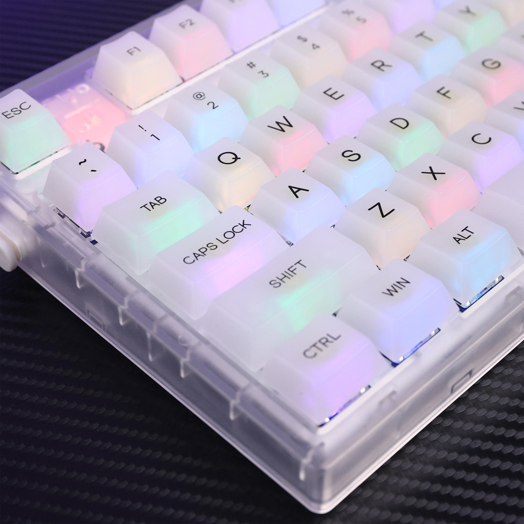 New Keycaps Personalized LEA Transparent White Mist Keycaps White ...