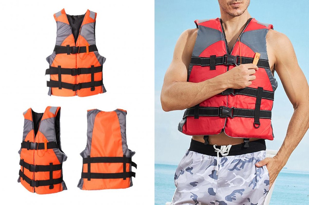 [Re] Three-row Buckle Life Jacket Safety Flotation Garment High ...