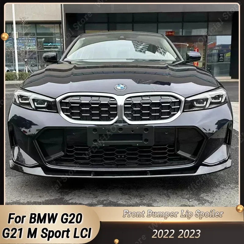 For BMW 3 series G20 G21 M Sport LCI Car Front Bumper Splitter Lip ...
