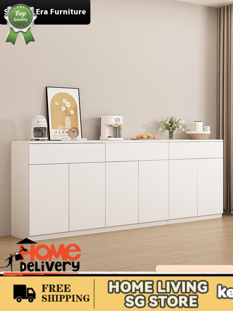 2025 New Model Solid Wood Sideboard Wall-Mounted Integrated Cabinet ...