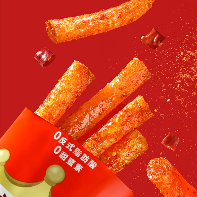 Mala Prince Spicy Mala Gluten Strips / La Tiao Strips / 麻辣王子辣条，很麻很辣 ...