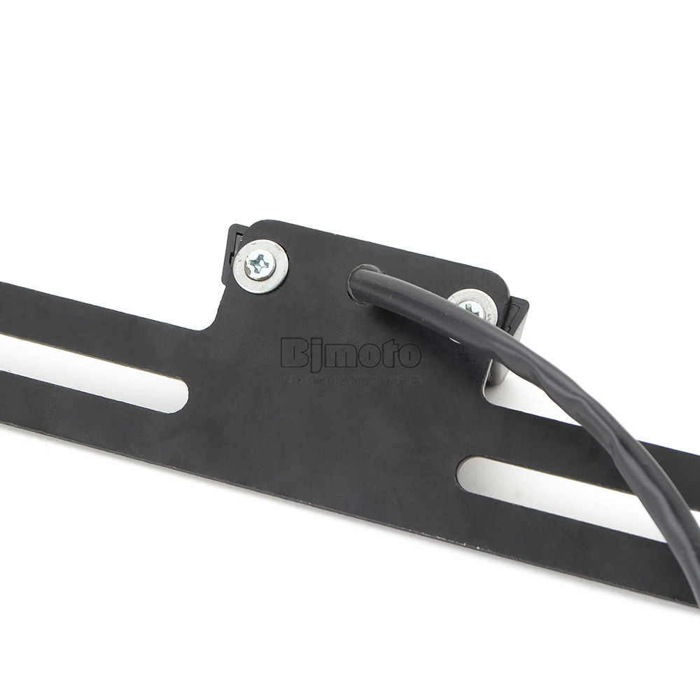 1pc 12V 1W Motorcycle Aluminum License Plate Holder Bracket Support ...