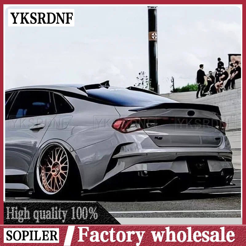 For Kia Optima K5 GT 2020 2021 2022 2023 K5 DL3 Spoiler ABS Gloosy Black/ Carbon Fiber Look Rear ...