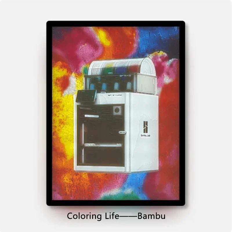 For Bambu Lab CMYK LED Backlight Board Lithophane Led Panel PLA Basic ...