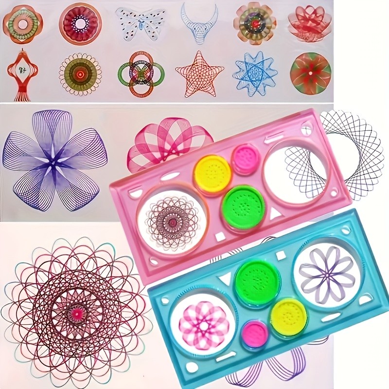 Painting Multi-functional Puzzle Spirograph Geometric Ruler Drafting ...