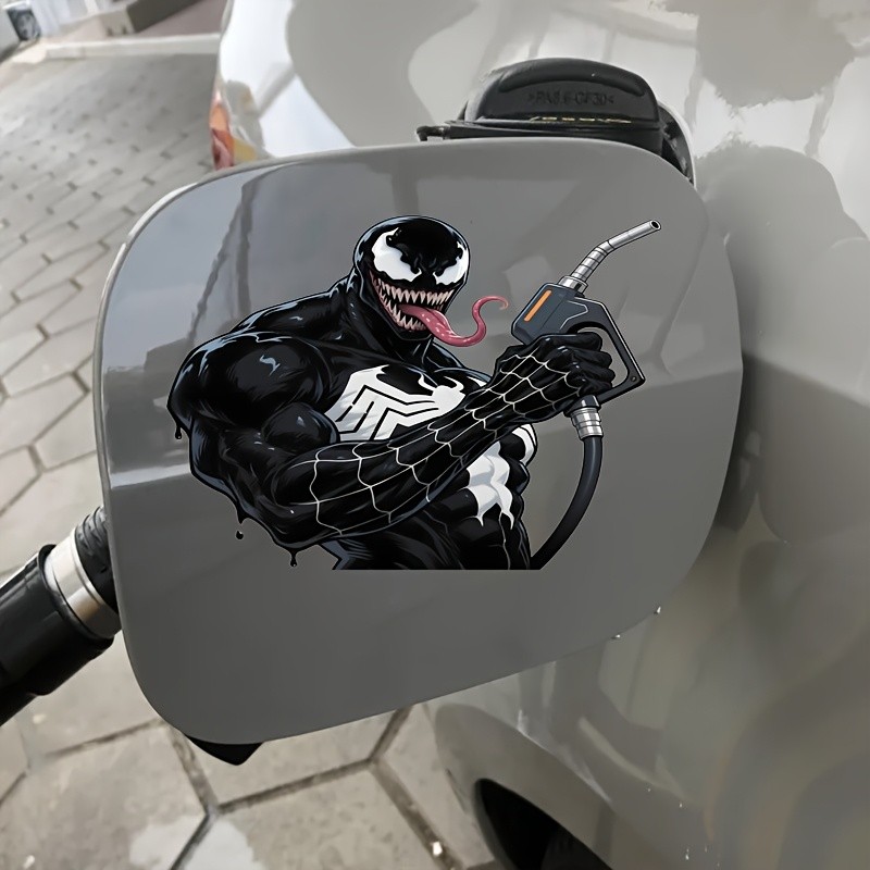 Marvel Venom Car Decal Fuel Tank Sticker with Oil Pump Design Self ...