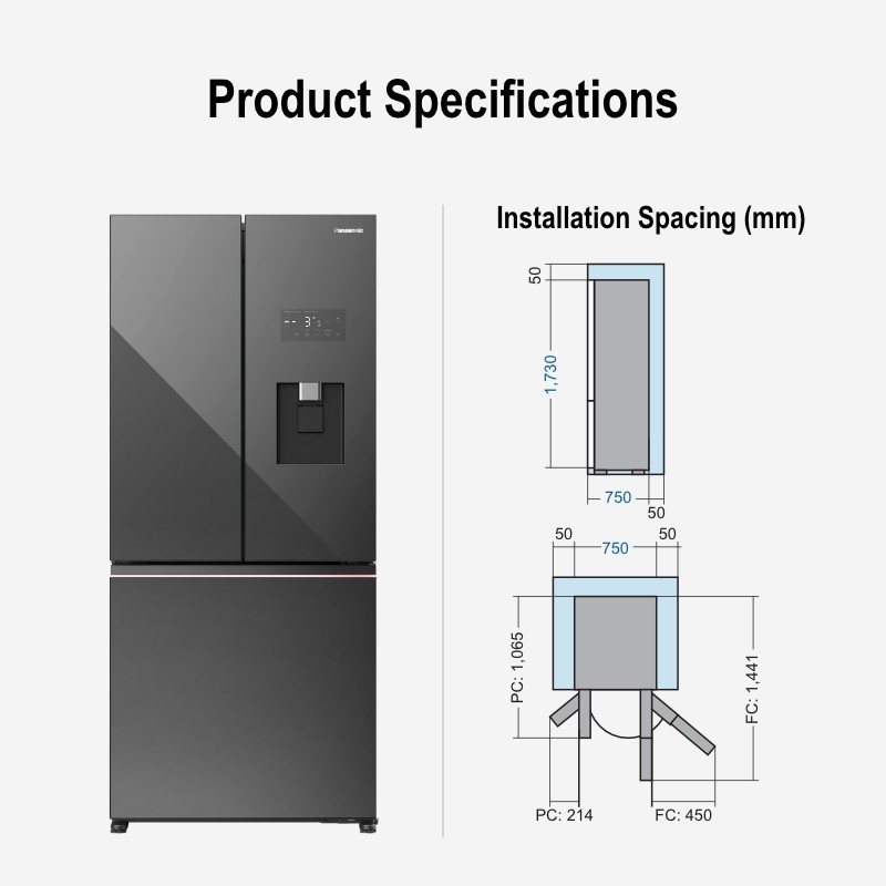 Panasonic Prime+ Edition 3 Doors Refrigerator with PrimeFresh and ...