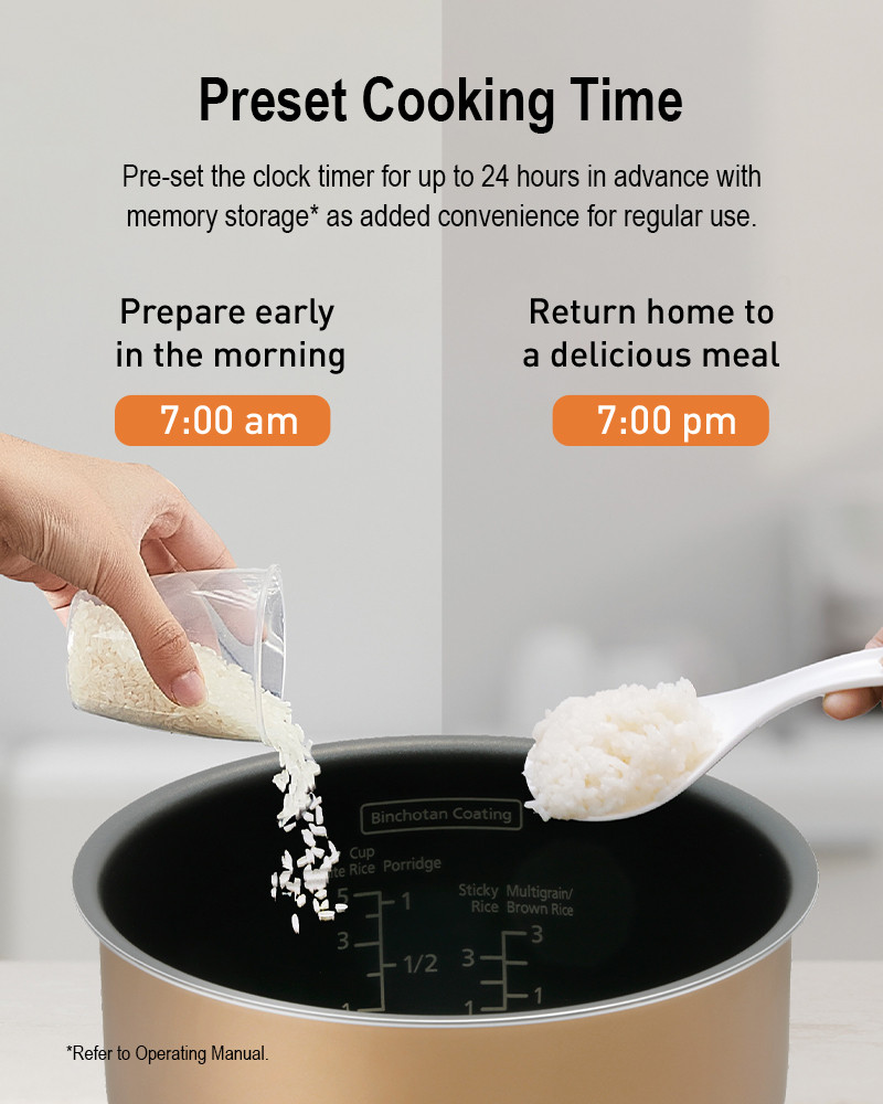 Panasonic 1L / 1.8L Micom Rice Cooker with 16 Auto Menus SR-DM104KSH ...