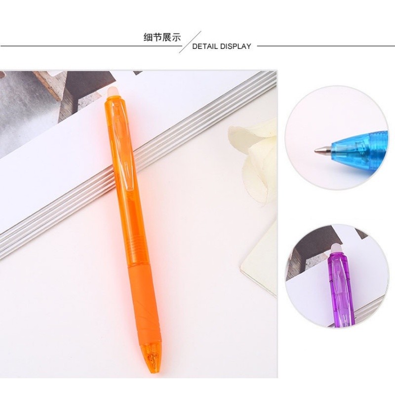 Erasable Gel Pens with 8 Colors Retractable Colorful Erasable Signature ...