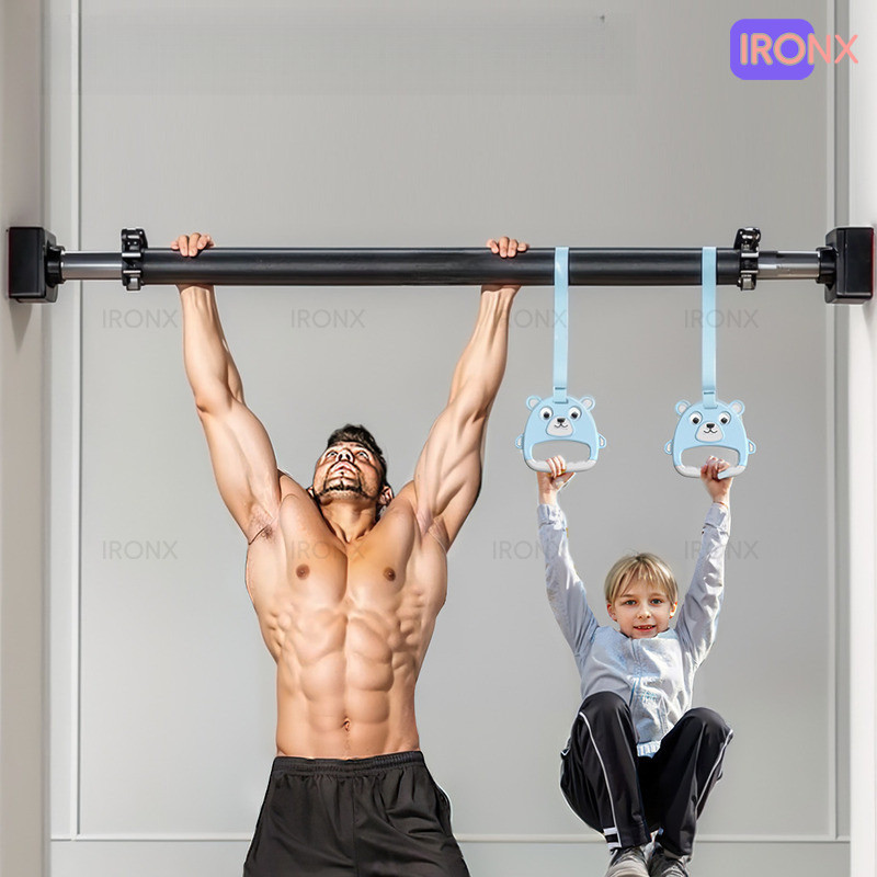 Suspension Ring Pull Up Bar No Punching Required Adults Children ...