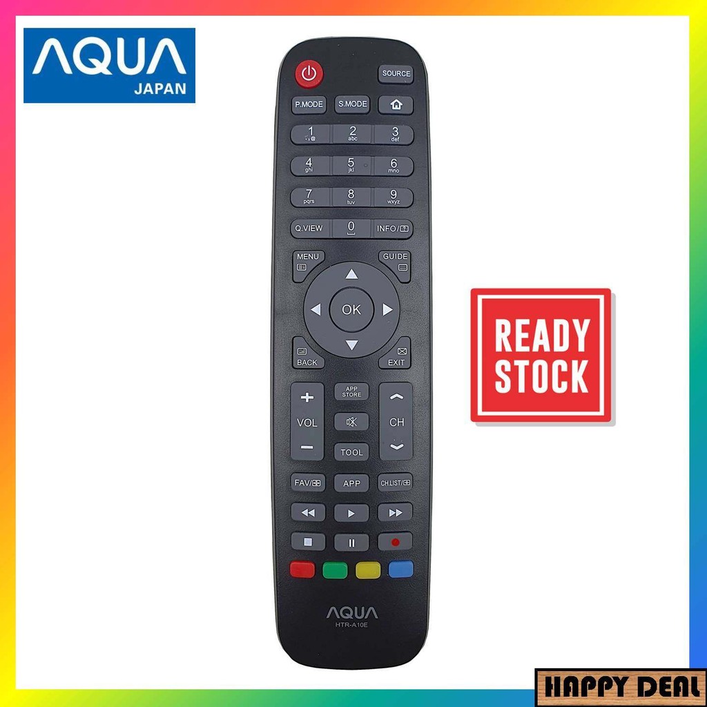 HAIER AQUA JAPAN Flat Panel LED TV Remote Control Replacement (HTR-A10E ...