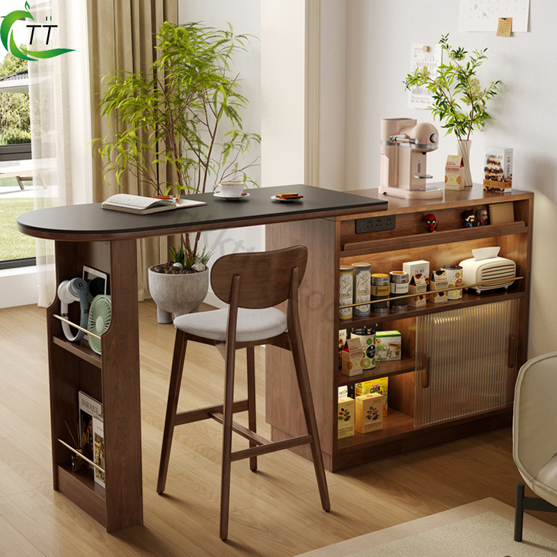 TTKK Bar Counter Solid Wood Small Household Living Room Partition ...