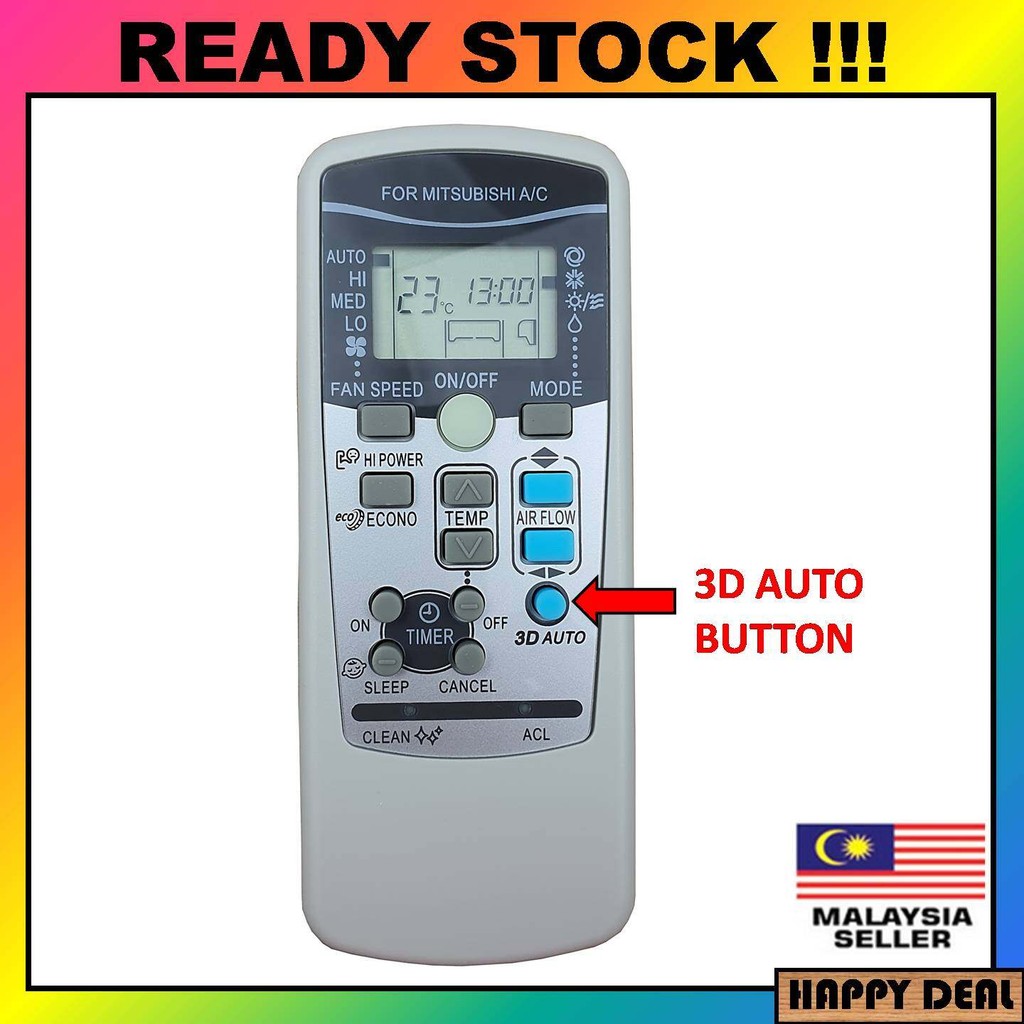 MITSUBISHI Heavy Industries Air Cond Aircon Aircond Remote Control ...