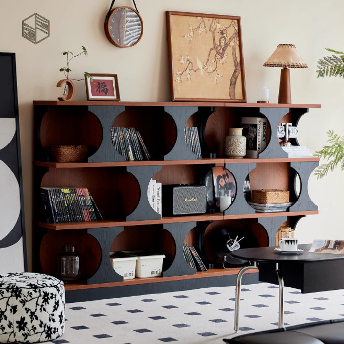 FM Book Shelf Lazy Life Floor Storage Rack Irregular Combination ...