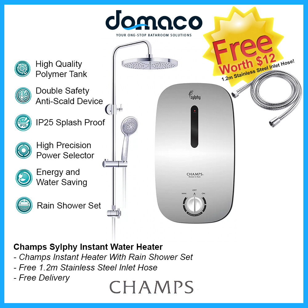 Champs Legend or Sylphy Rain Shower or Rubine 3388 Instant Heater With ...