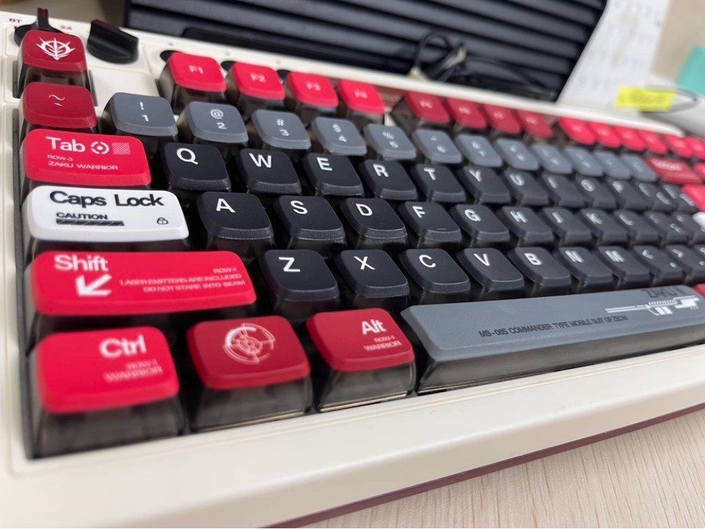 ZAKU Keycap MDA Profile PBT 120 Keys Four-sided Light Transmission Dye ...