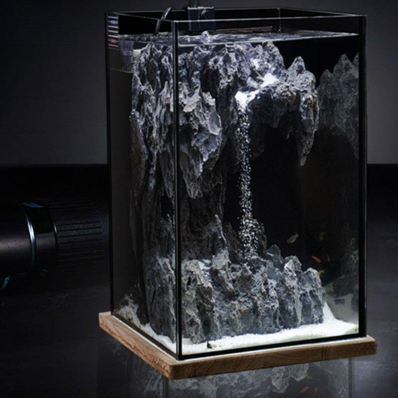 Waterfall Fish Tank Landscape Ecological Complete Set Small Desktop ...