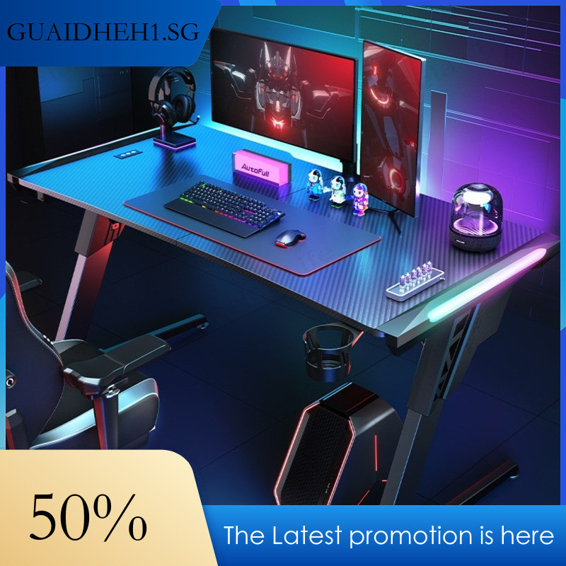 Solid Wood Esports Table Computer Desk And Chair Desktop Home Desk ...