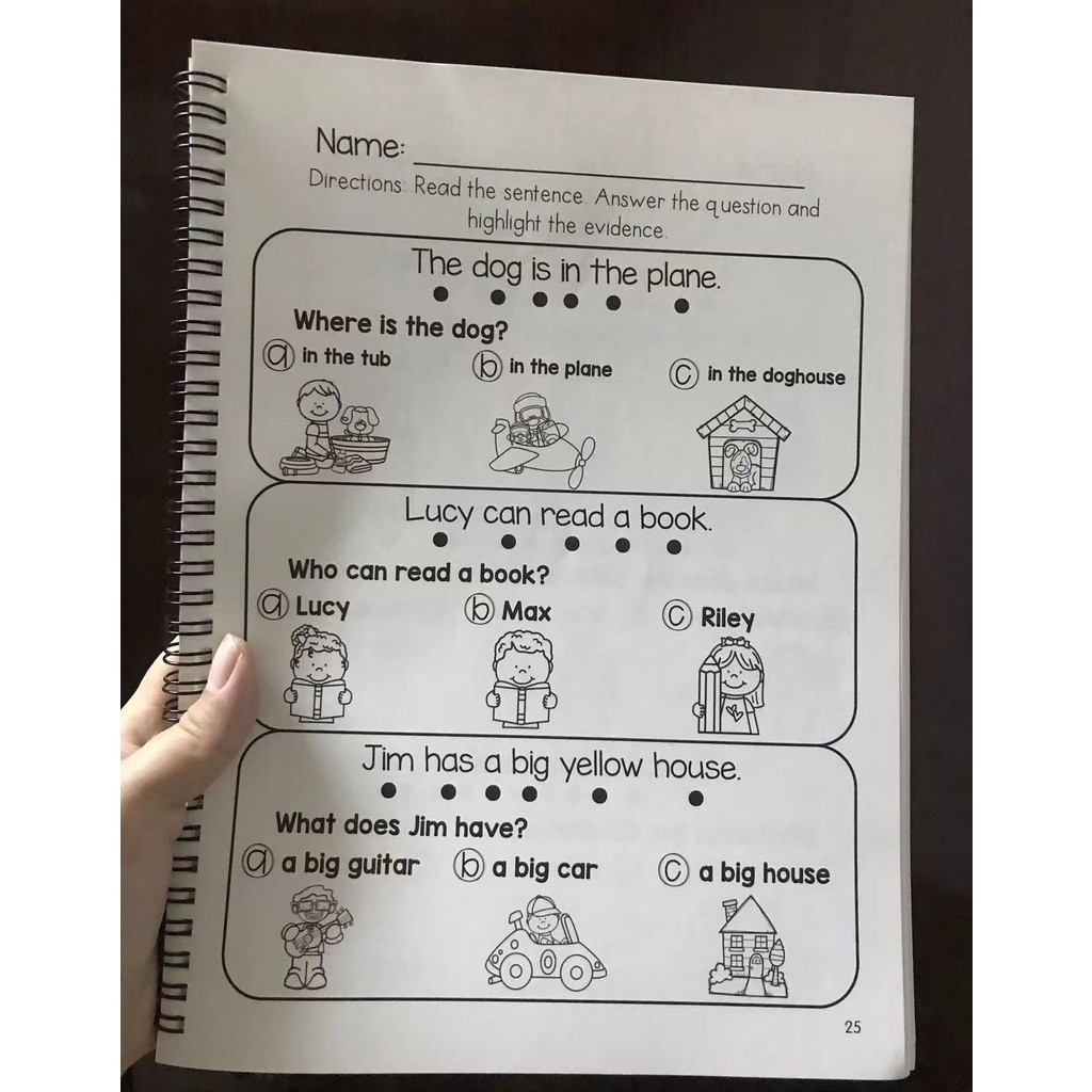 120Pages Children English Reading Comprehension Exercise Book ...