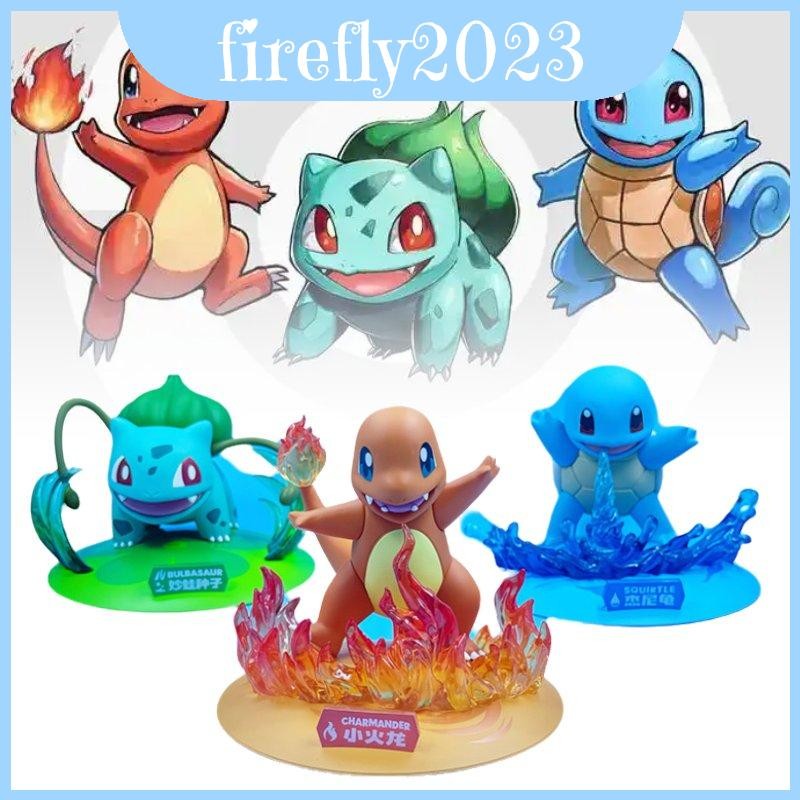 Pokmon Pvc High-quality Starter Character Statues Charmander Bulbasaur ...