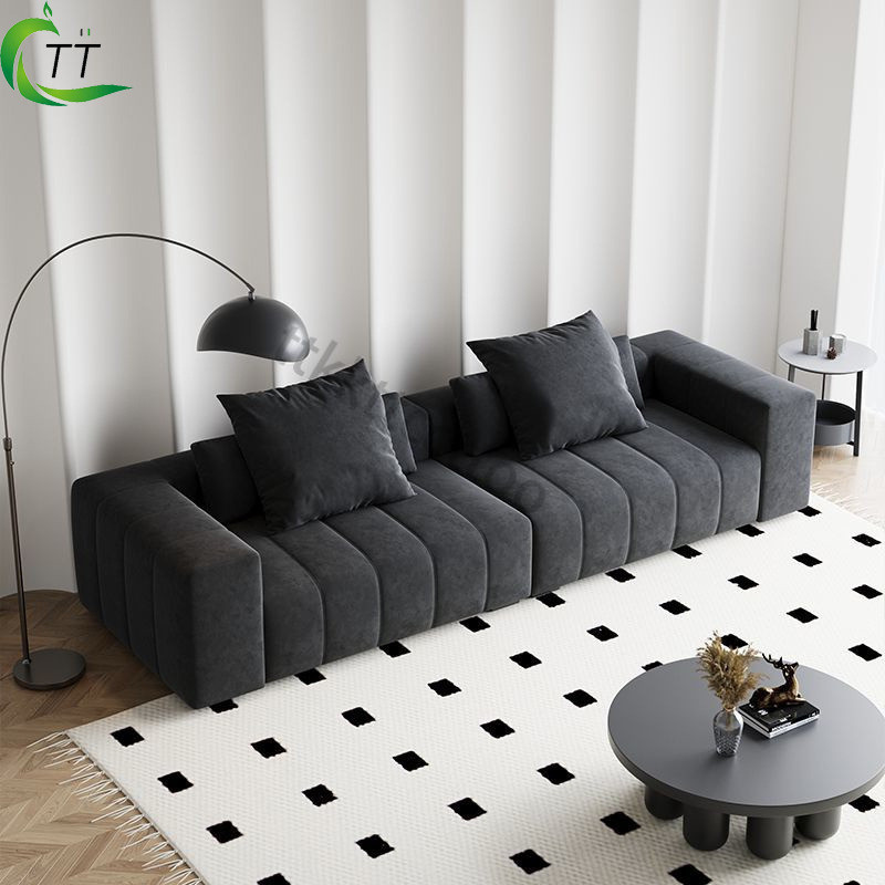 TT Sofa Italian Minimalist Tech Fabric Sofa Tofu Block Small And Large ...