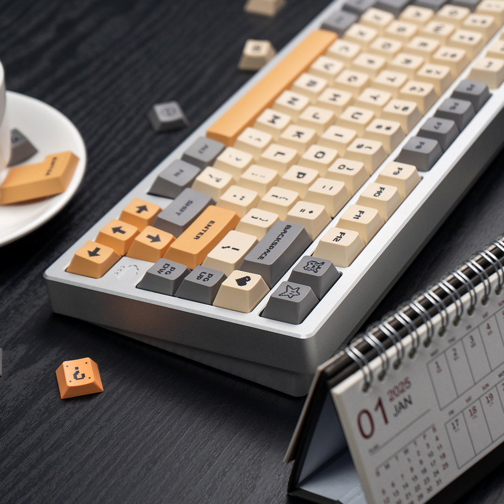 Mario pixel art Keycaps PBT Cherry Profile 152 keycaps set for ...