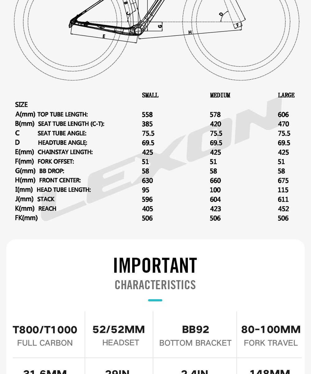 2025 LEXON T1000 Carbon Mtb Frame 29er Bicicletas Mountain Bike 29 ...