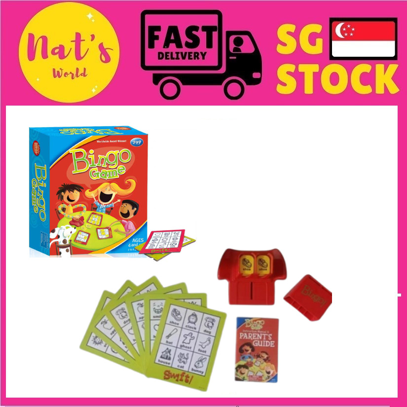 Realeos Zingo Bingo Kids Multiplayer Toys Party Family Game (zingo ...