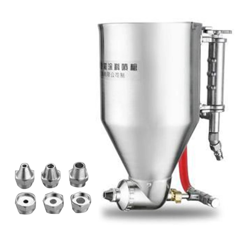 Stucco Spray Gun Cement Mortar Sprayer Hopper Jet Paint Wall Concrete ...