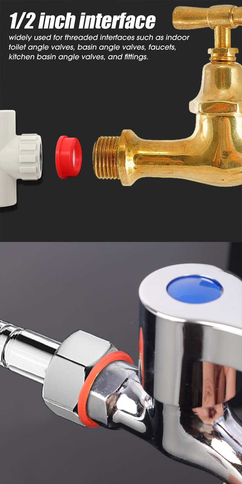 10/20pcs Thread Leak-Proof Faucet Gasket - Faucet Valve Sealing Ring ...